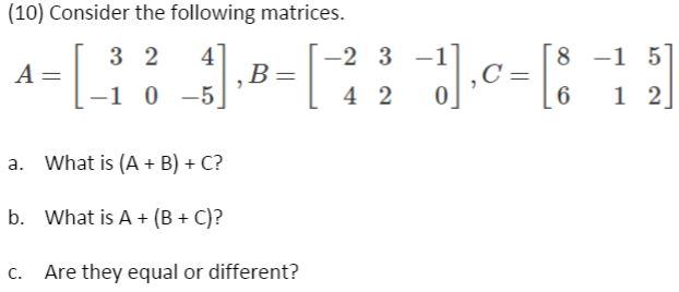 Solved Note that A B is for matrix dot multiplication for | Chegg.com