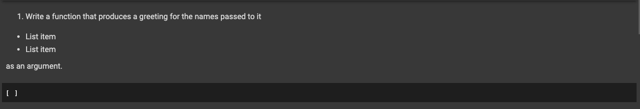 Solved 1. Write a function that produces a greeting for the | Chegg.com