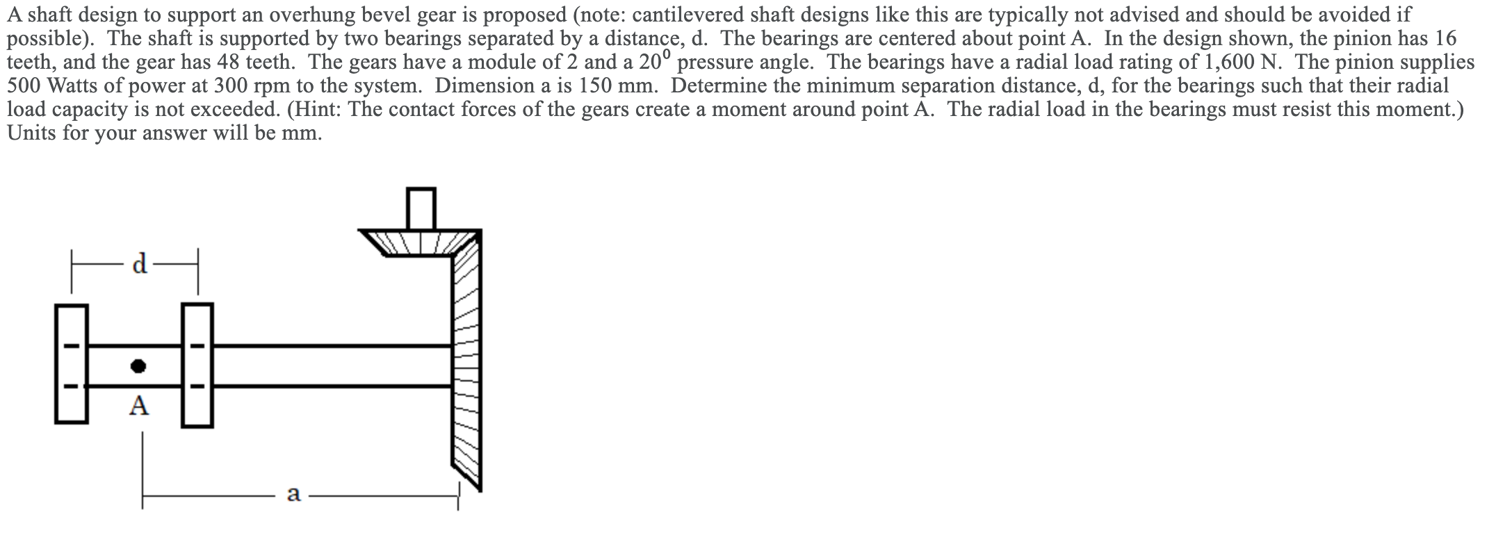 Solved The answer is 96 mm. I do not know how to get to that | Chegg.com