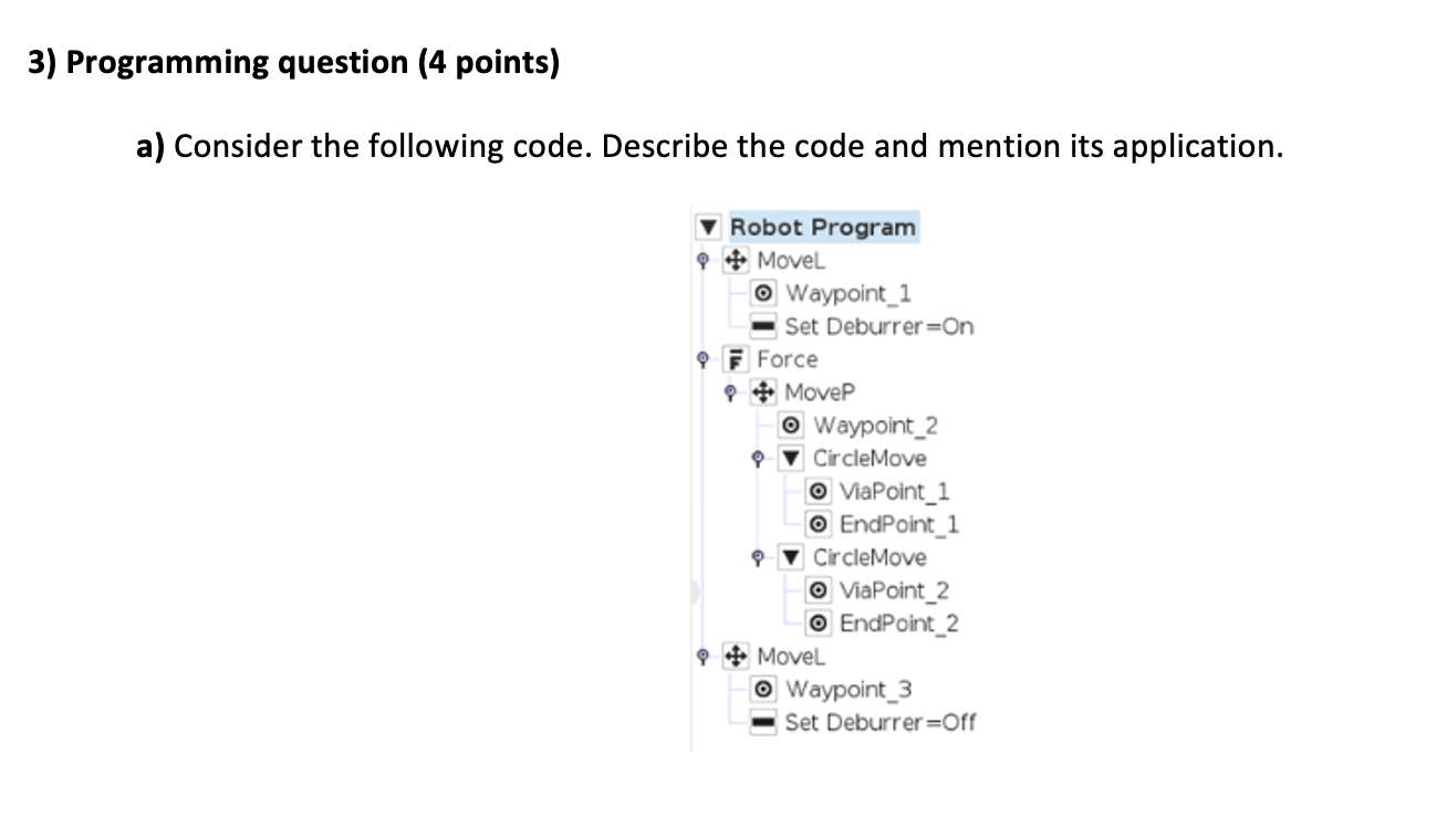 Solved a) Consider the following code. Describe the code and | Chegg.com