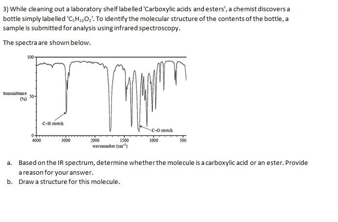 Solved 3) While cleaning out a laboratory shelf labelled | Chegg.com