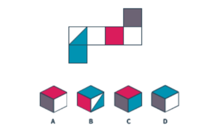 Solved Identify the cube that can be made from the | Chegg.com