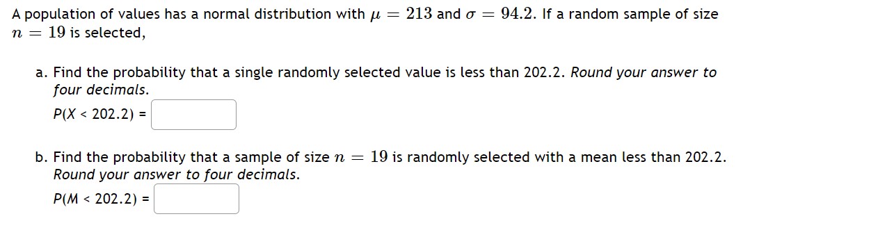 Solved A population of values has a normal distribution with | Chegg.com