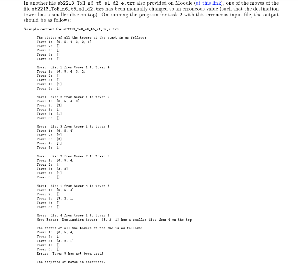 Solved Task 2: Correctness Checker for the Generalised Tower | Chegg.com