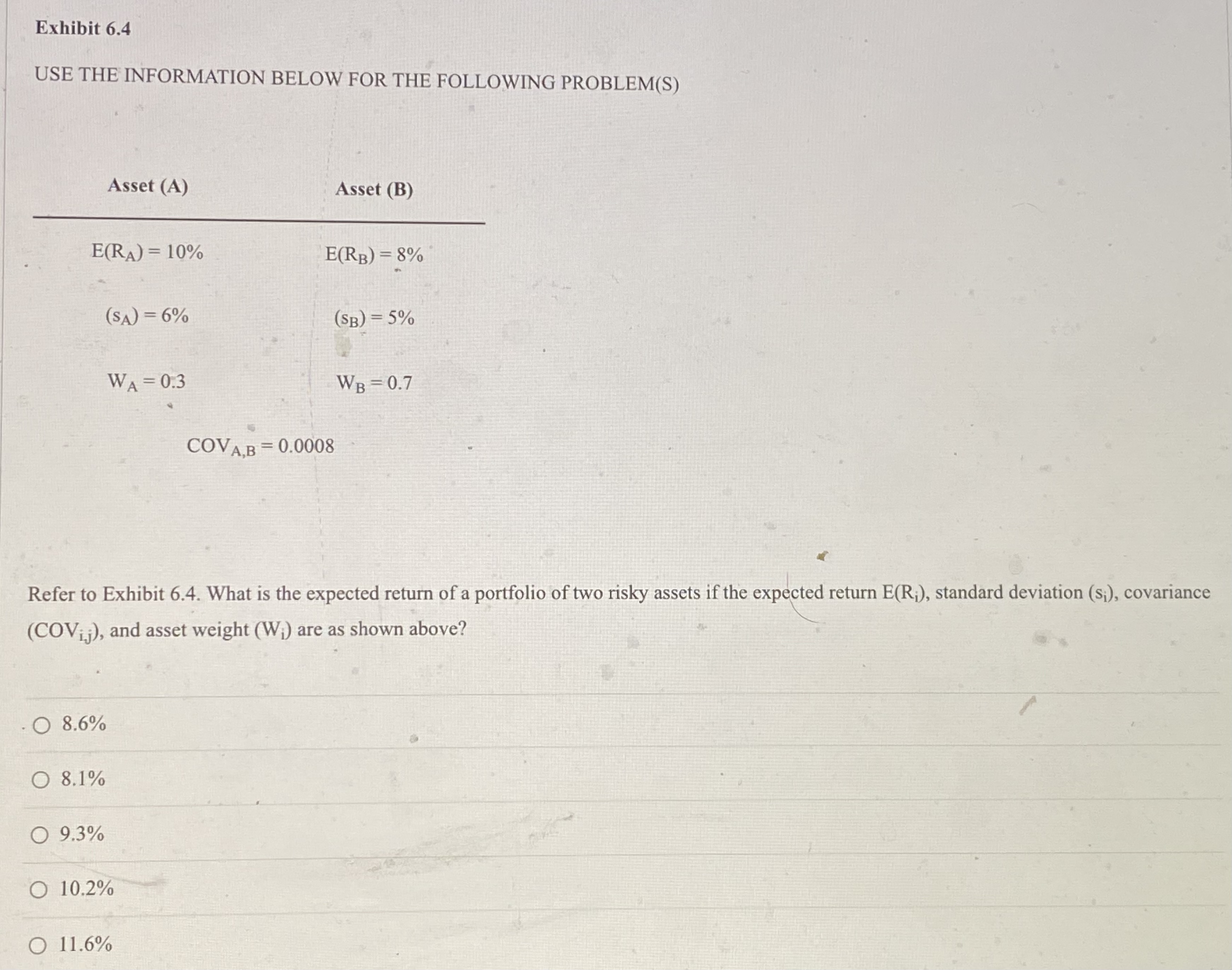 Solved USE THE INFORMATION BELOW FOR THE FOLLOWING | Chegg.com