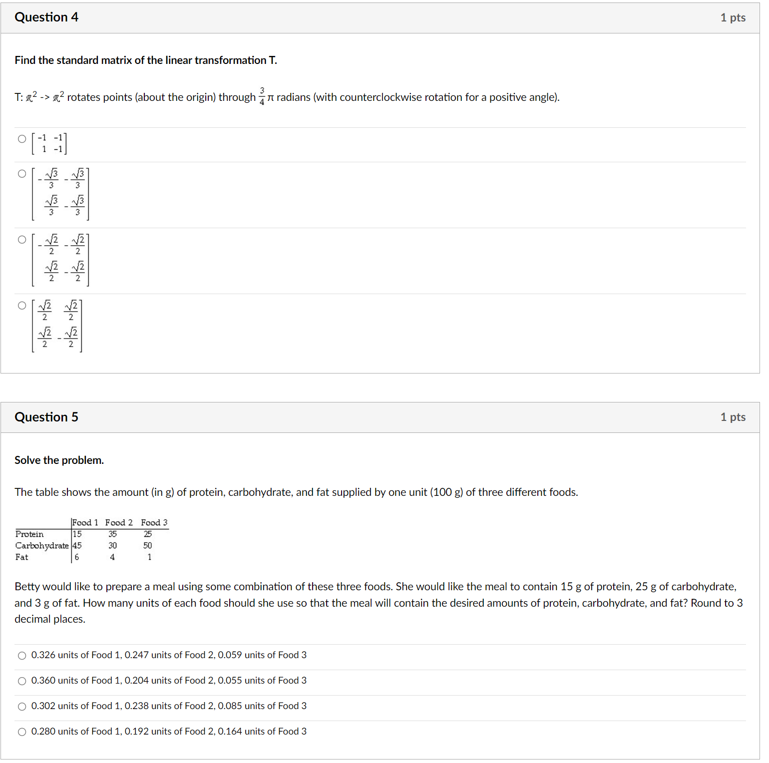 Solved The columns of I3=⎣⎡100010001⎦⎤ are | Chegg.com