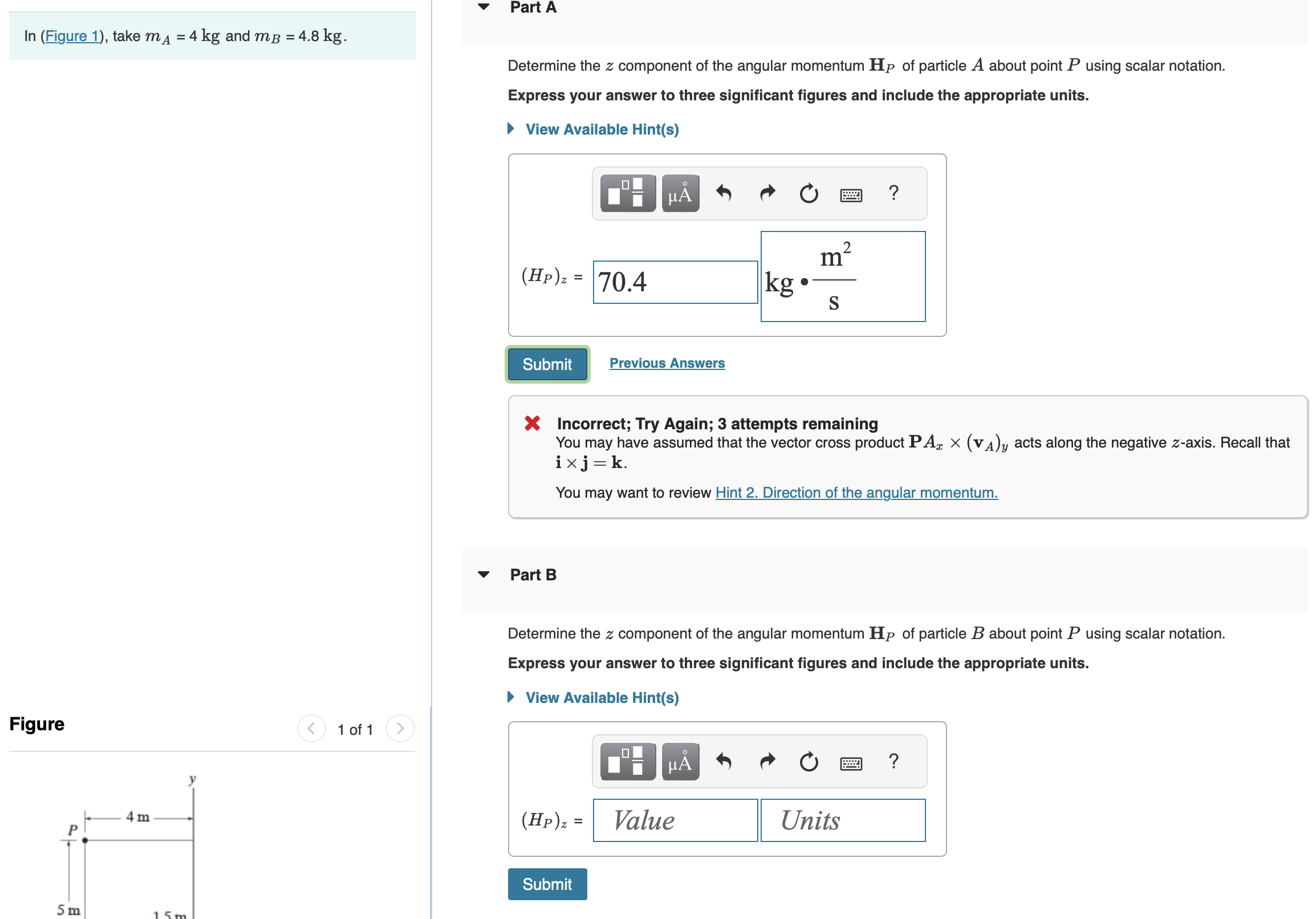 Solved Figure 1 of 1In (Figure 1), take mA=4 kg and mB=4.8 | Chegg.com Solved Figure 1 of 1In (Figure 1), take mA=4 kg and mB=4.8 | Chegg.com