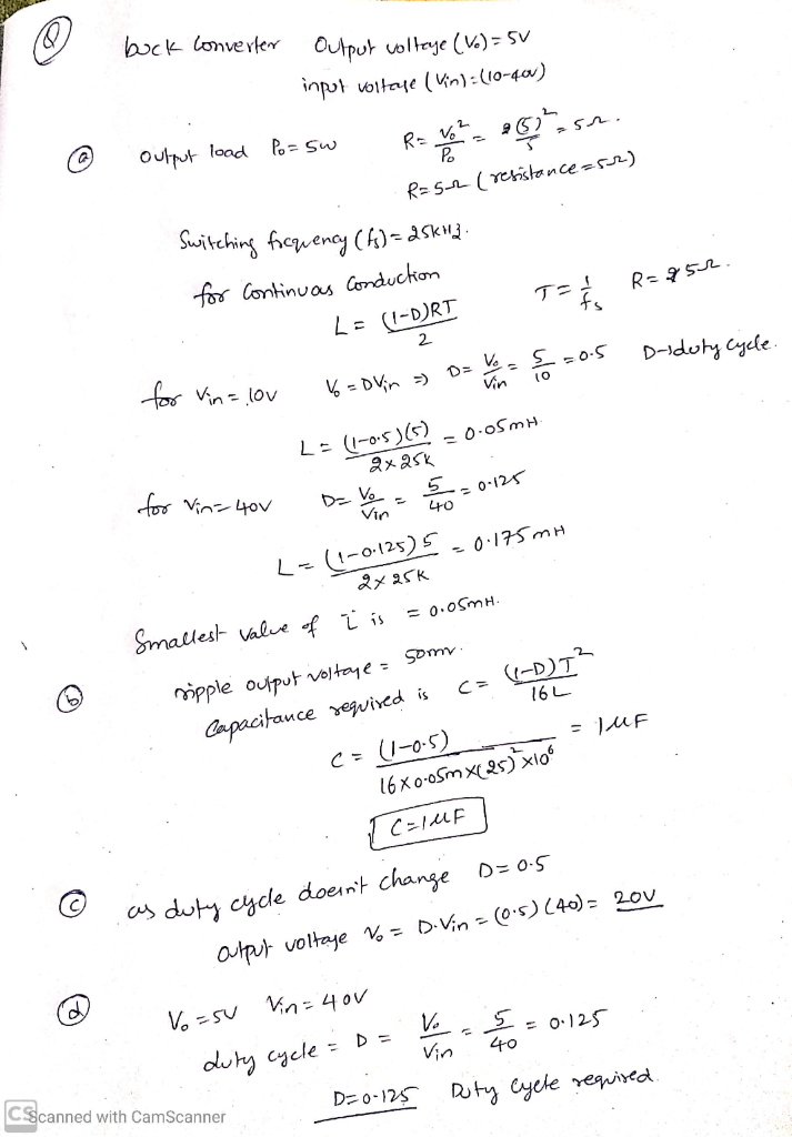 Solved 4 Topic: DC-DC Converters [TOTAL 40 marks) A DC-DC | Chegg.com