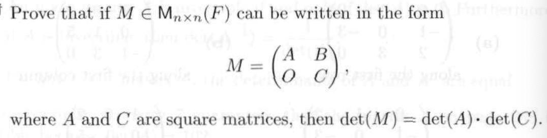 Solved Prove that if Me Mnxn(F) can be written in the | Chegg.com