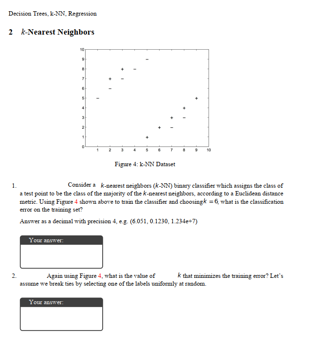 Solved Decision tree: 6) Consider a binary classification | Chegg.com Solved Decision tree: 6) Consider a binary classification | Chegg.com