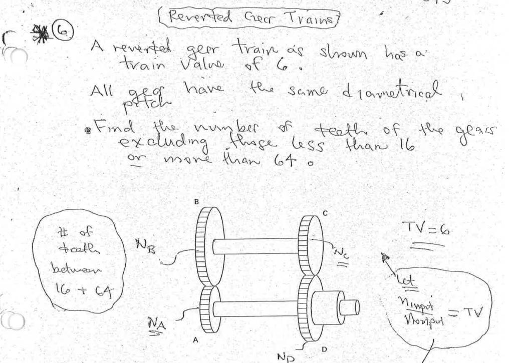 Solved [reverded gear trains] a reverted gear train as shown | Chegg.com