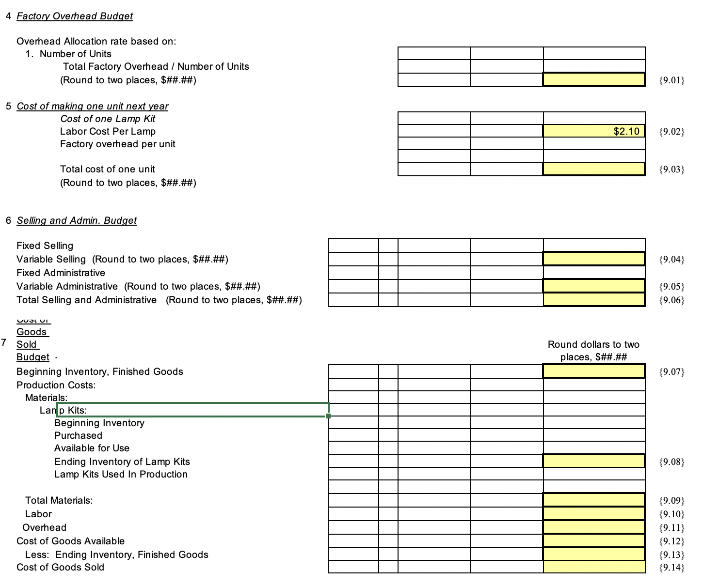 Solved Projected Income Statement For the Period Ending | Chegg.com