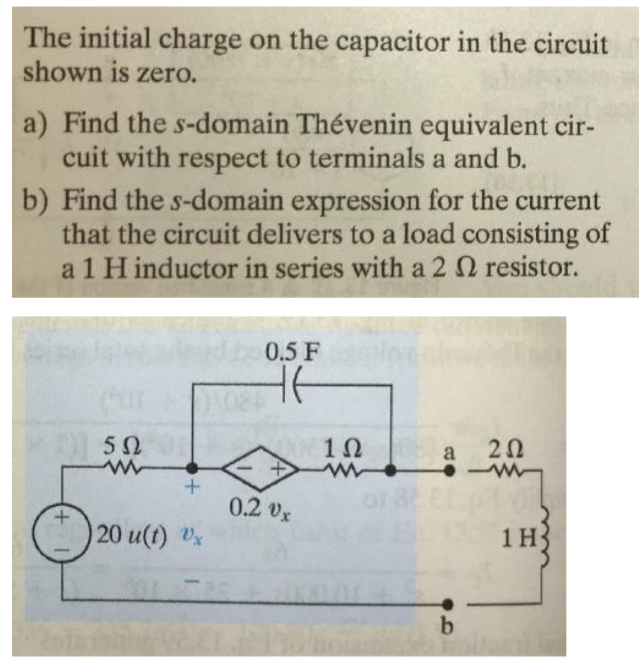 Solved The initial charge on the capacitor in the circuit | Chegg.com