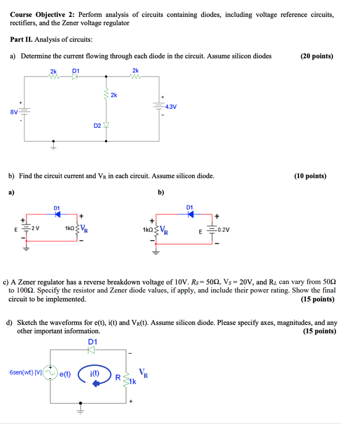 Solved Course Objective 2: Perform analysis of circuits | Chegg.com