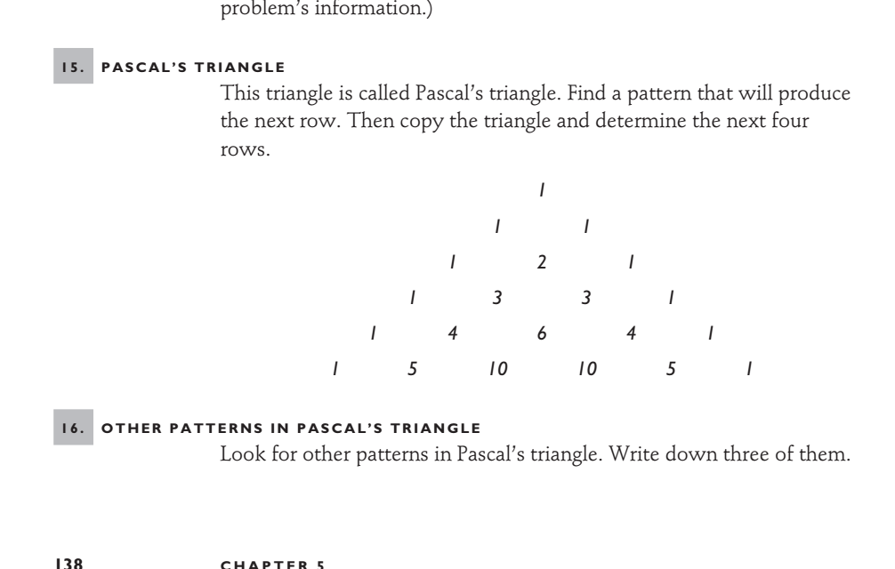 Solved problem's information.) 15. PASCAL'S TRIANGLE This | Chegg.com