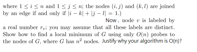 Suppose That Youre Given An Nxn Grid Graph G Annxn