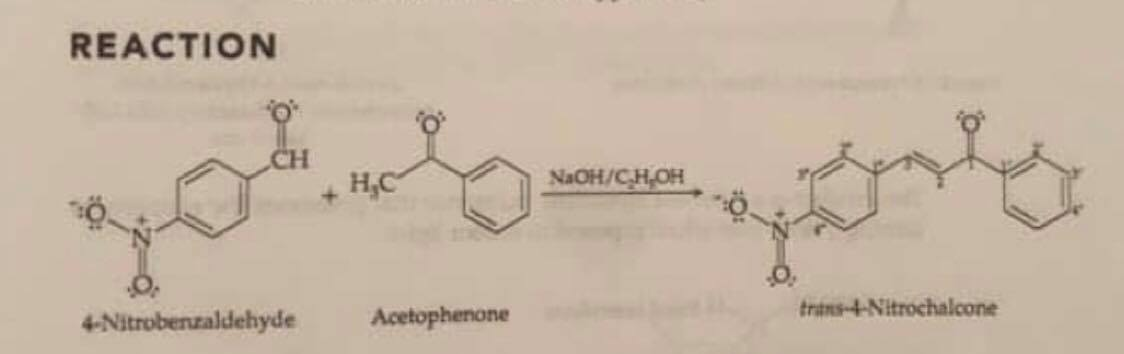 Solved Experiment Reaction: An Aldol | Chegg.com