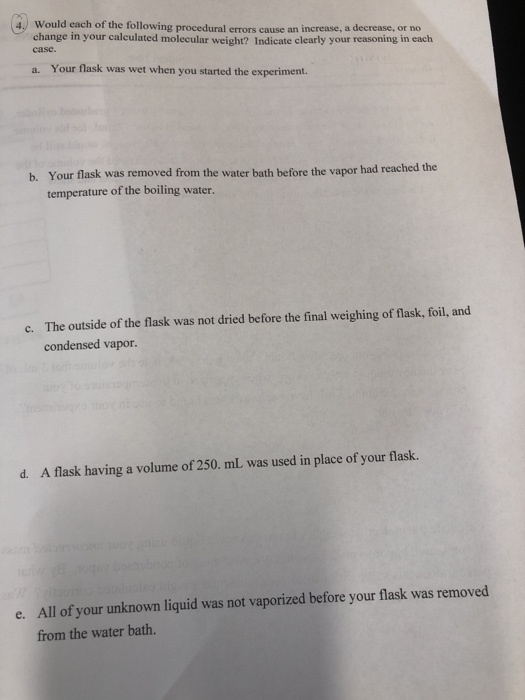 Solved Would each of the following procedural errors causse | Chegg.com