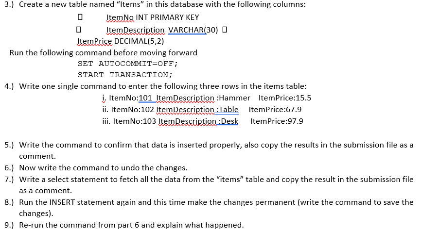 Solved We will use MySQL command prompt for some questions | Chegg.com