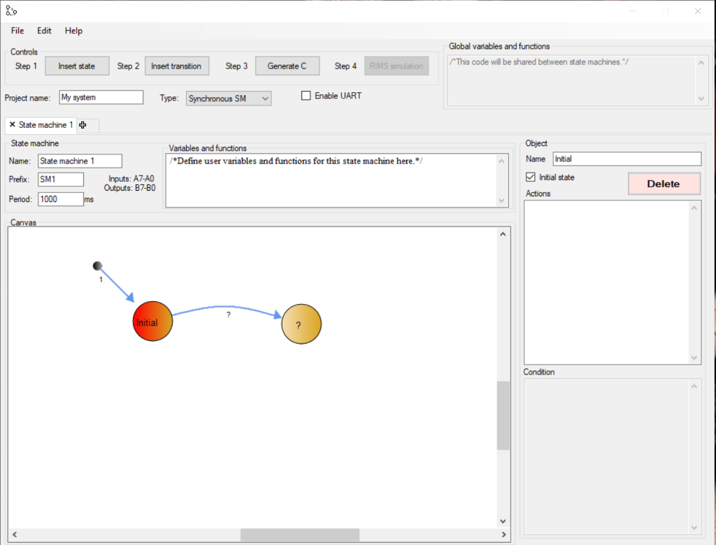 Solved 1. Create a RIBS simulation that repeatedly blinks an | Chegg.com