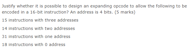 Solved Justify whether it is possible to design an expanding | Chegg.com