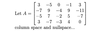 Solved (a). Write a basis for Col A from the pivot columns | Chegg.com