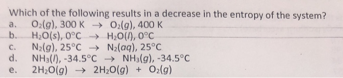 Solved Which of the following results in a decrease in the | Chegg.com