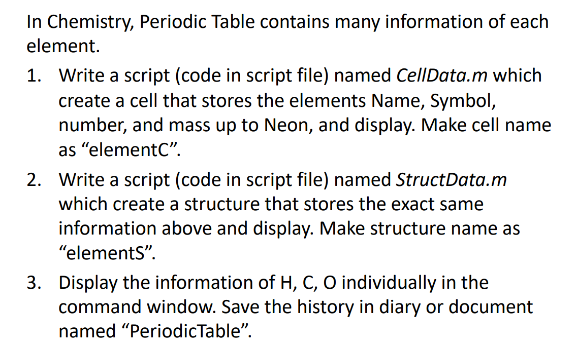 Solved In Chemistry, Periodic Table contains many | Chegg.com