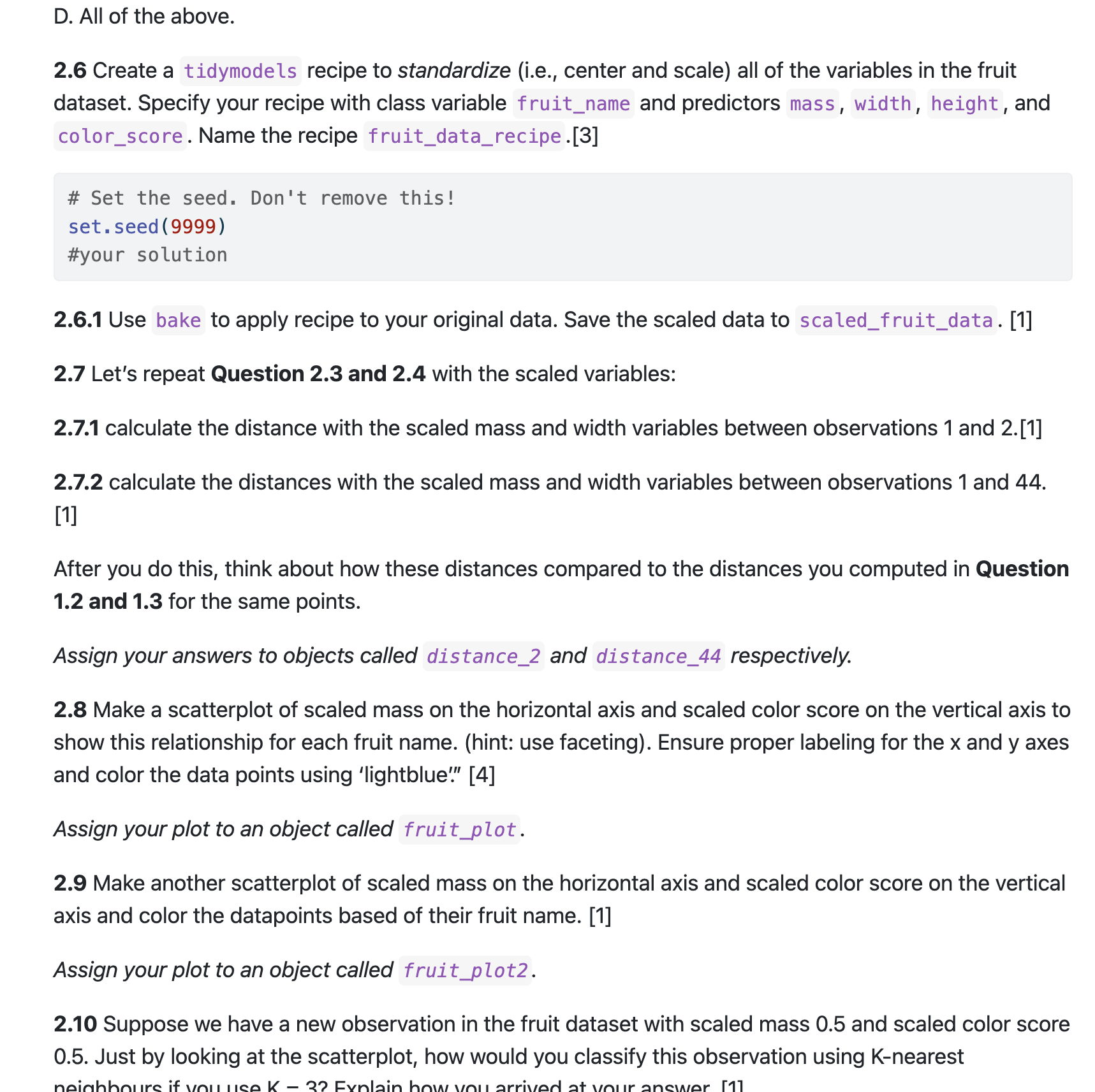 Solved Please help me with my data science assignment. This | Chegg.com