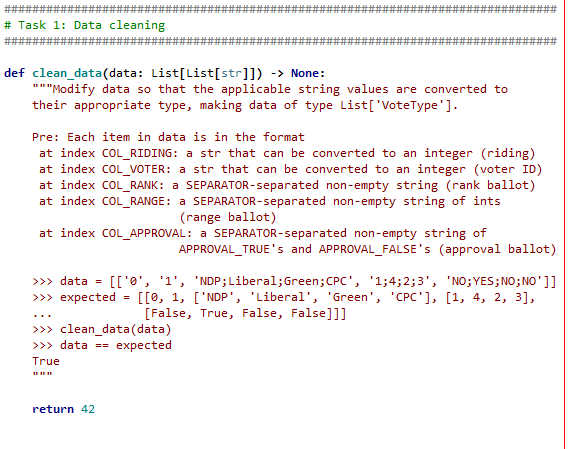 Solved Goals of this Assignment • Use the Function Design | Chegg.com