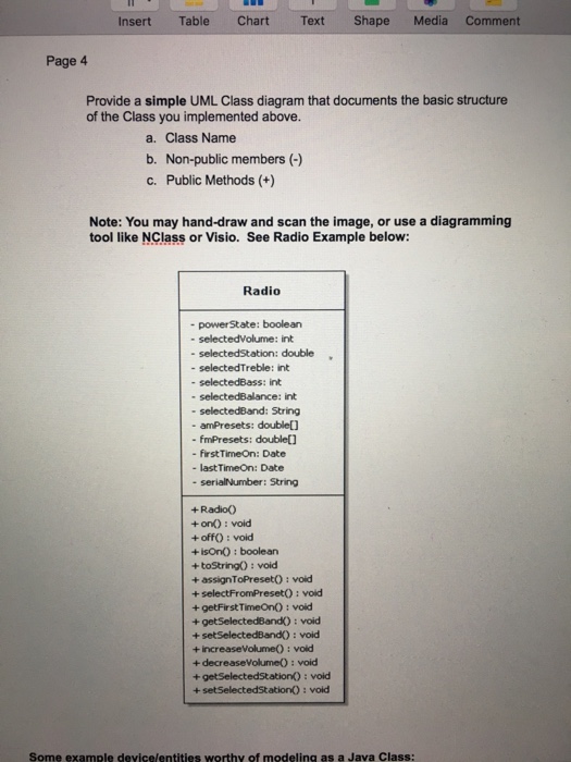 Solved (2a) Model a physical entity as a Java class (7o | Chegg.com