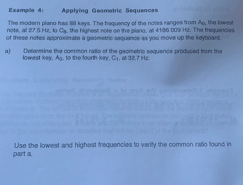 Solved Example 4:Applying Geometric SequencesThe modern | Chegg.com