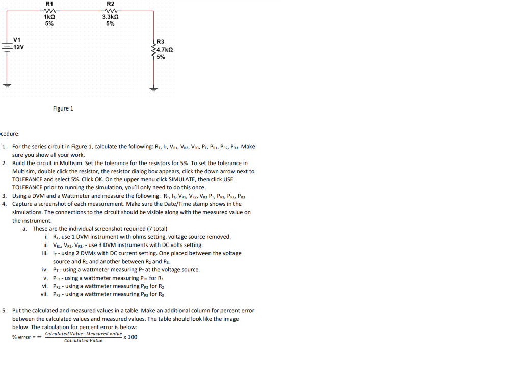 Solved R1 ww 1kQ 5% R2 3.3ΚΩ 5% V1 R3 -12V 34.7ΚΩ 5% Figure | Chegg.com