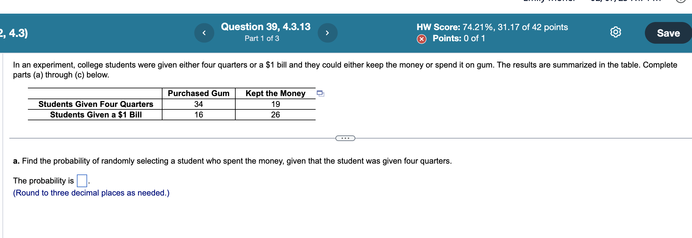 Solved a. Find the probability of randomly selecting a | Chegg.com