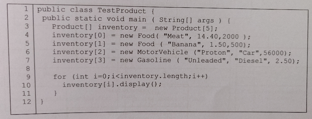 Solved #Java Programming i. Implement the Classes. Assume | Chegg.com