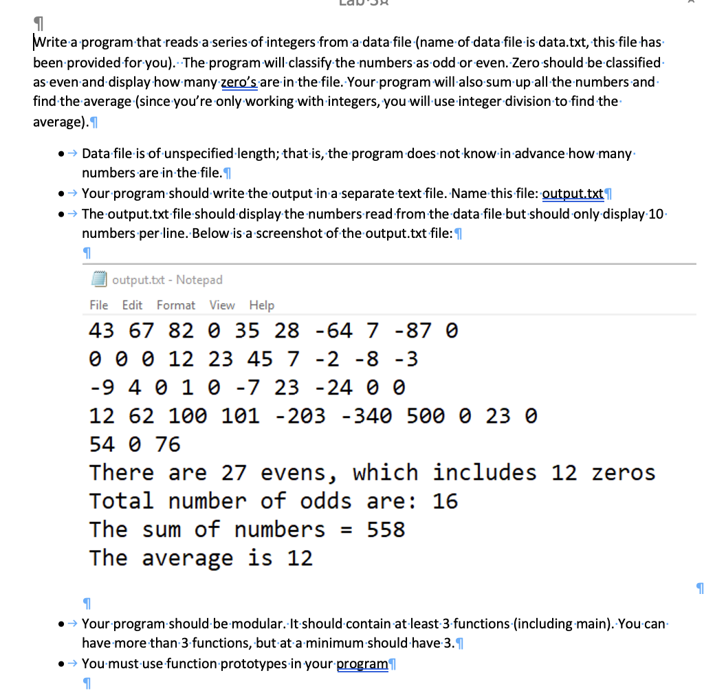 Solved Write a program that reads a series of integers from | Chegg.com