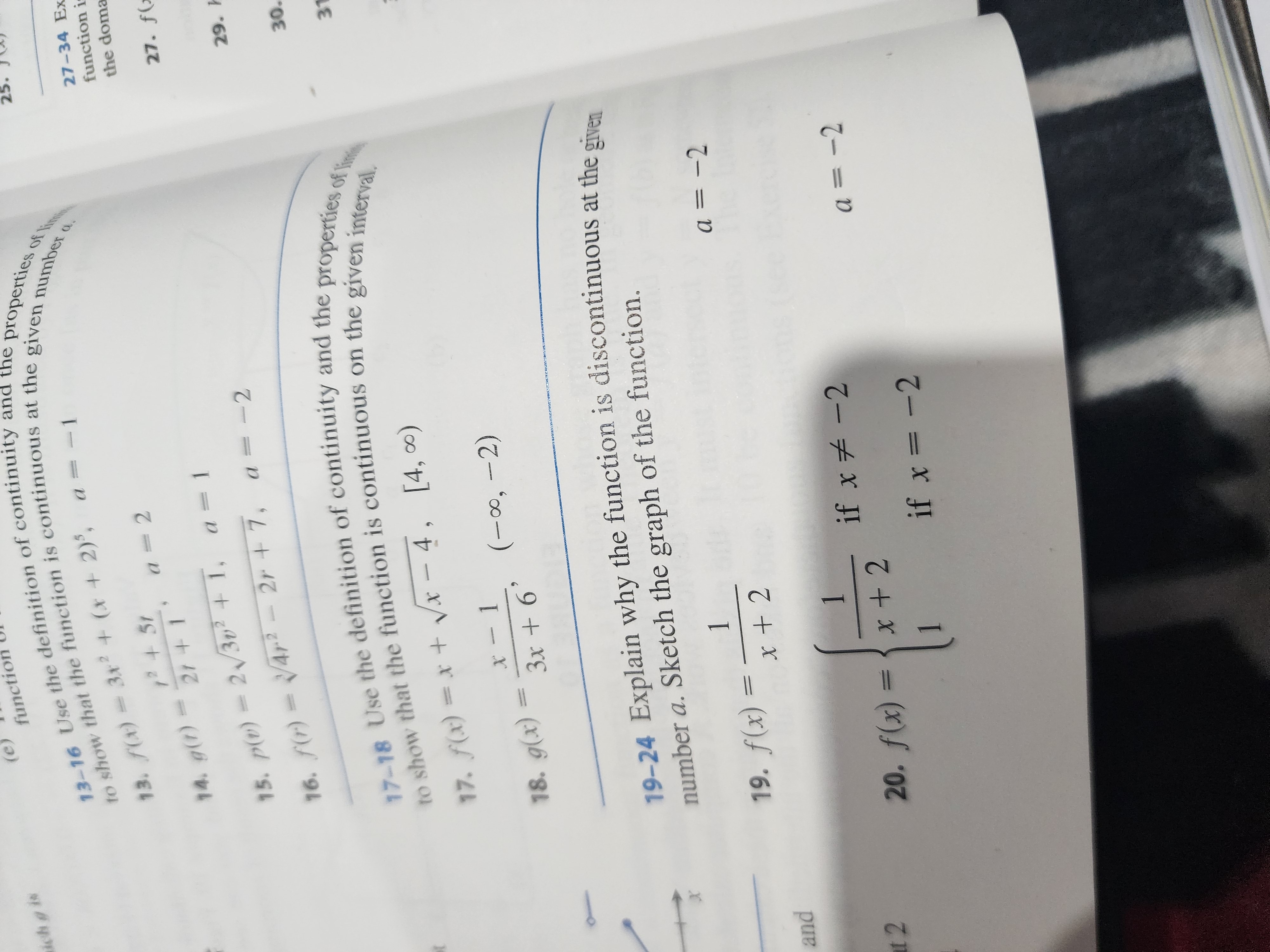 Solved 13-16 show the function 13. f(x)=3x2+(x+2)5,a=−1 14. | Chegg.com