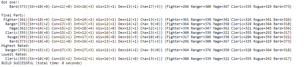 Solved IN JAVA: make it look like the sample output below. | Chegg.com
