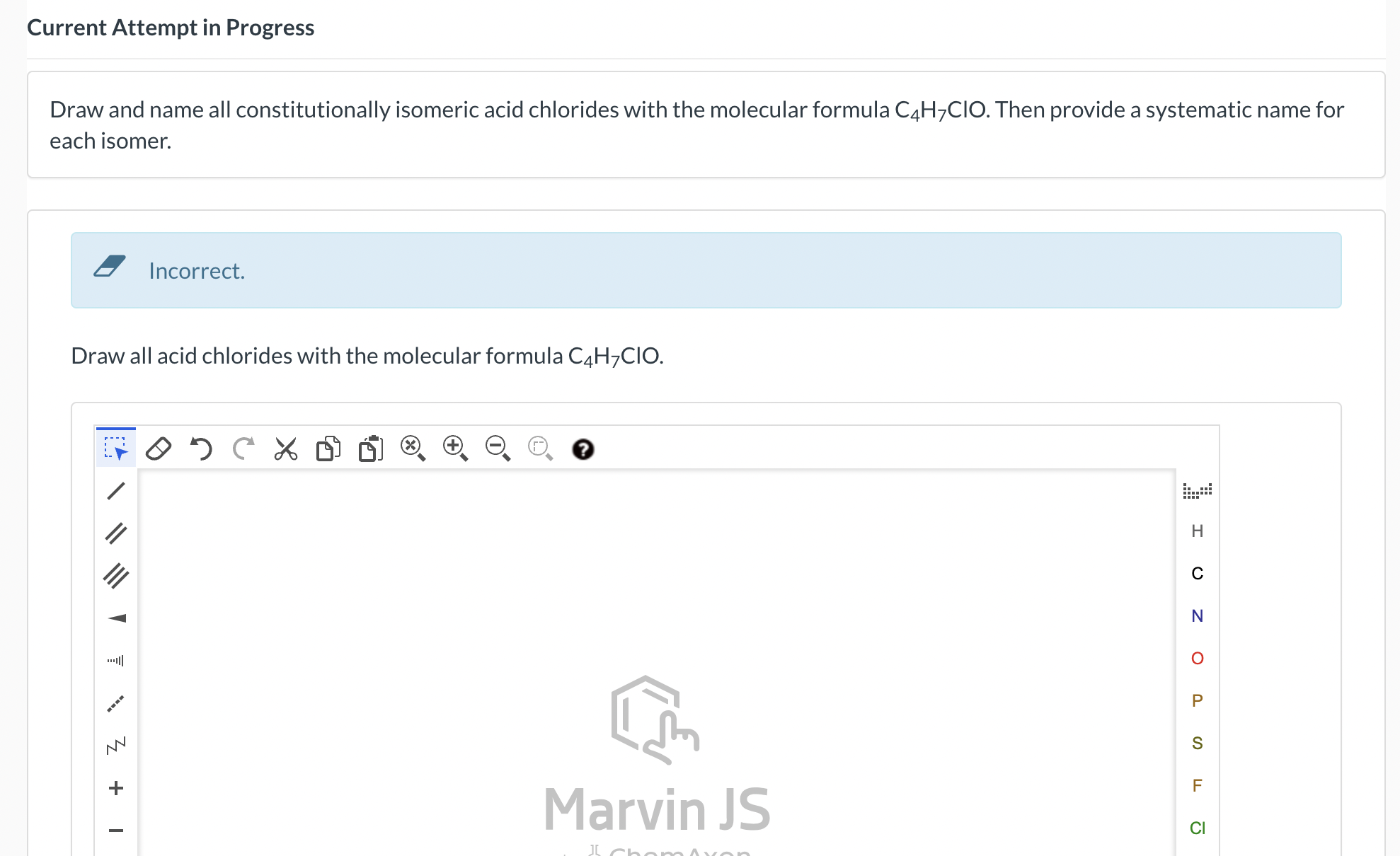 Solved Current Attempt in Progress Propose a plausible | Chegg.com