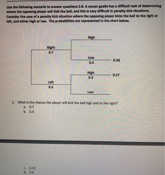 Solved Use the following scenario to answer questions 2-8. A | Chegg.com