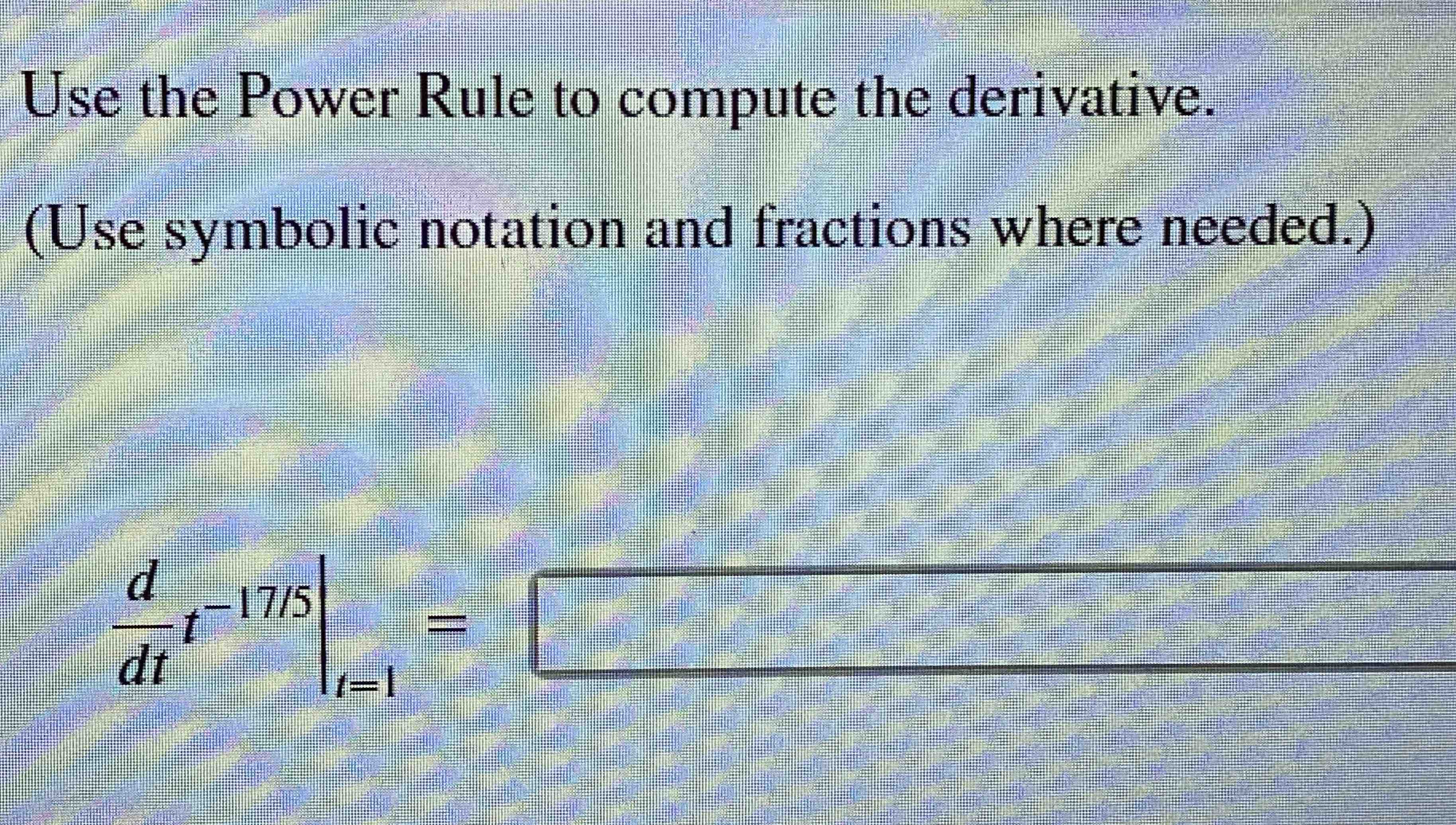 Solved Use the Power Rule to compute the derivative.(Use | Chegg.com