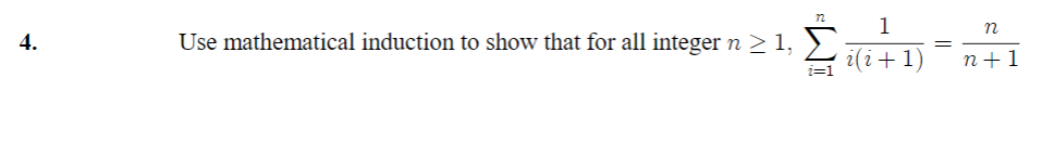 Solved Use mathematical induction to show that for all | Chegg.com