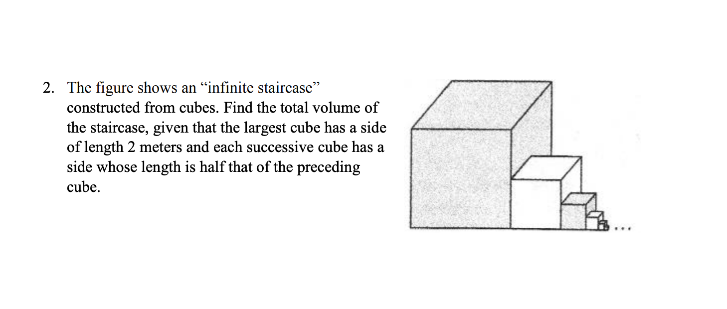 Solved 2. The figure shows an “infinite staircase” | Chegg.com