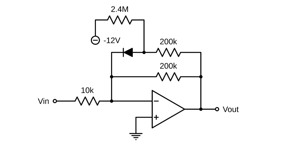 Solved 2. Inverting amplifier with gain suppression The | Chegg.com