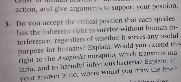 Solved action, and give arguments to support your position. | Chegg.com