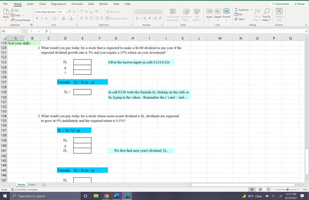 Solved Fle A1 121 122 123 124 125 119 Test your skills 120 | Chegg.com