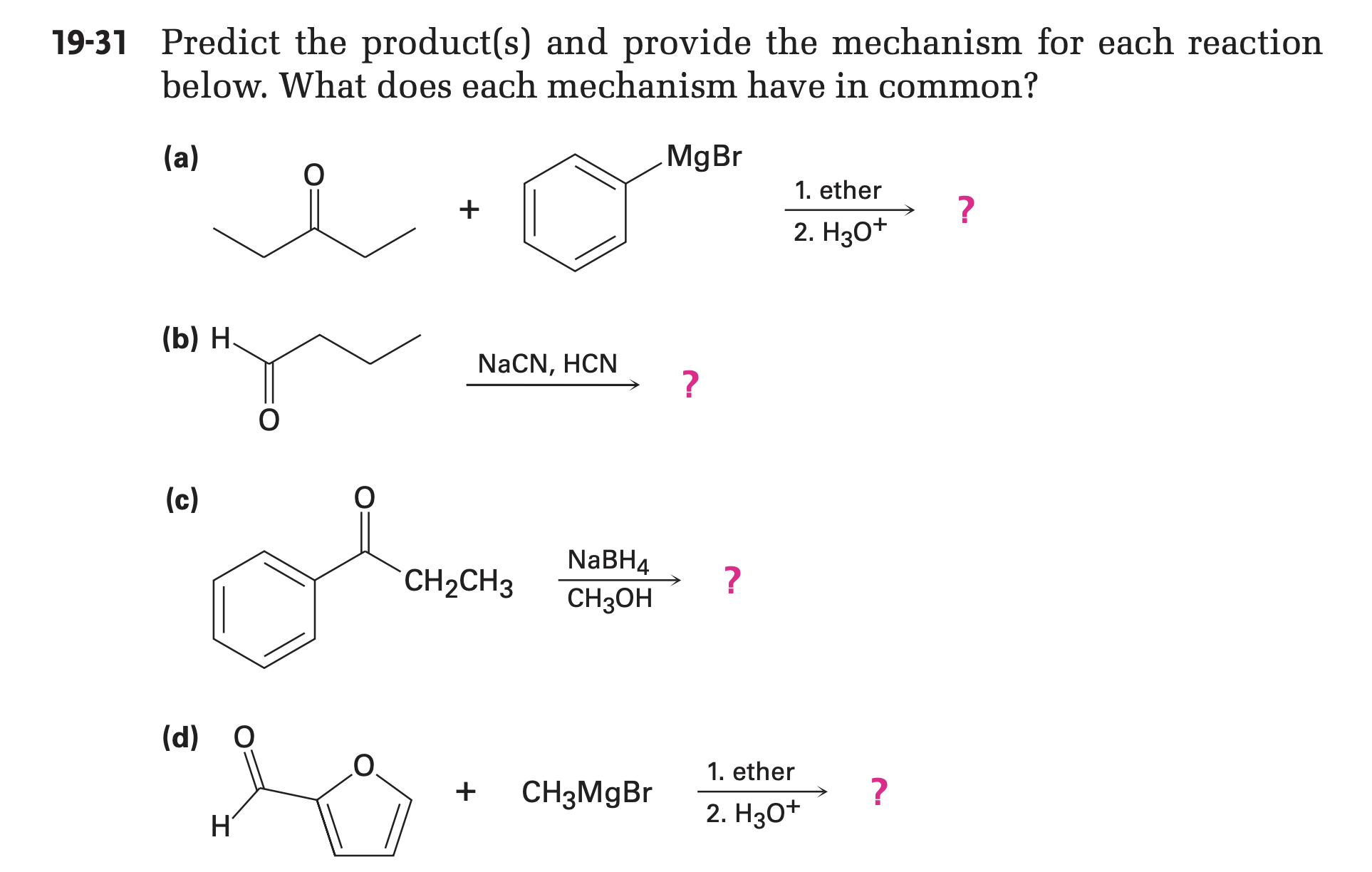Solved 19-31 ﻿Predict the product(s) ﻿and provide the | Chegg.com