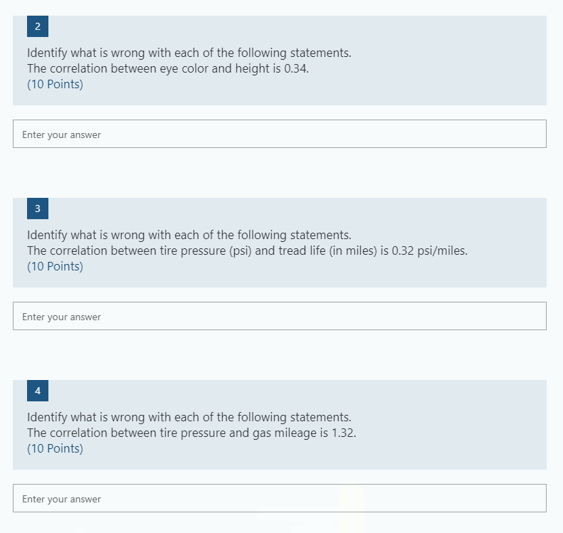 Solved 2 Identify what is wrong with each of the following | Chegg.com