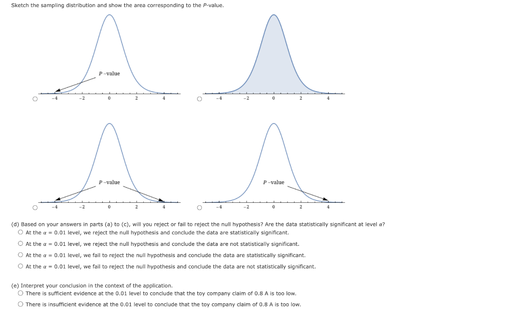 Solved Sketch the sampling distribution and show the area | Chegg.com