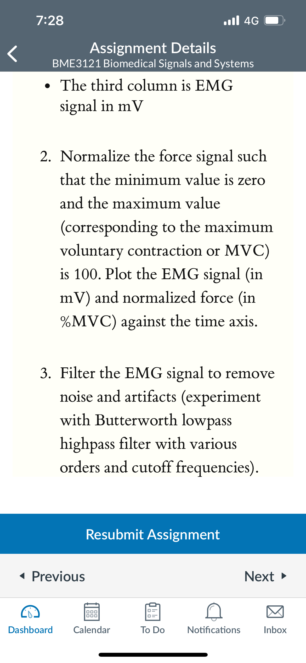 1. Get EMG signals related to various levels of | Chegg.com